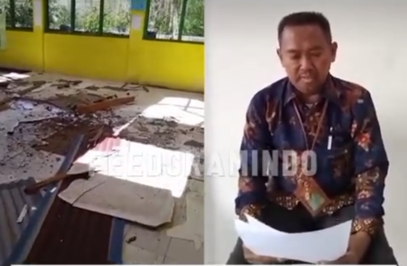 Ironi Pendidikan: Viralkan Atap Sekolah Ambruk Demi Keselamatan Siswa ...